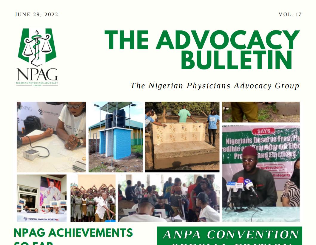 NPAG Advocacy Bulletin (Vol. 17) - Nigerian Physician Advocacy Group (NPAG)