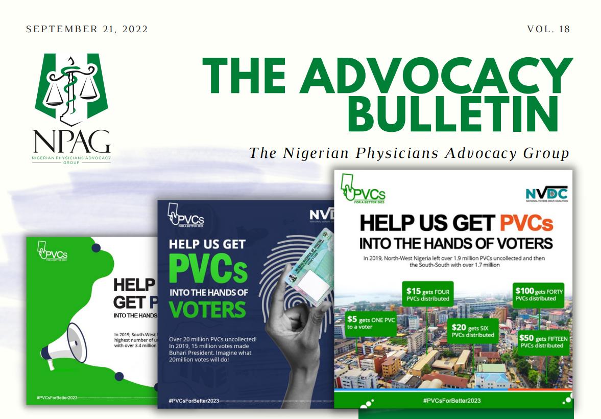 NPAG Advocacy Bulletin (Vol. 18) - Nigerian Physician Advocacy Group (NPAG)